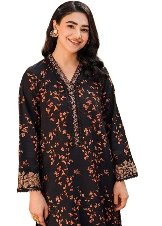 Pakistani Design Two Piece Shalwar Kameez Collection Jama Pants Fully ...