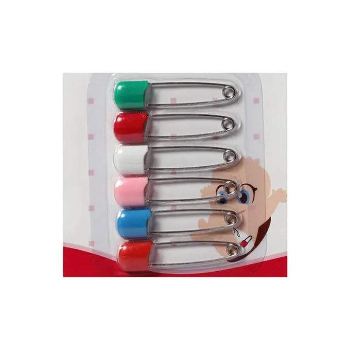 Safety Pins - 6pcs - Silver | Daraz.com.bd