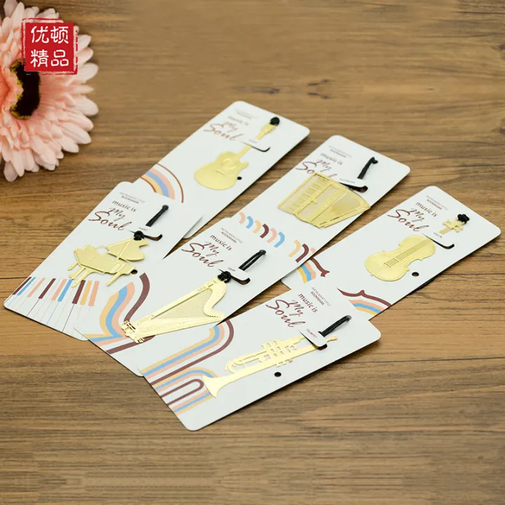 Manufacturers exquisite musical instruments metal mini bookmarks ...