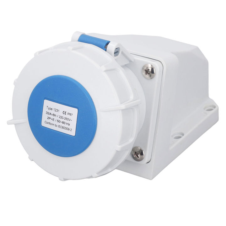Industrial Connector Socket 32A 2P+E IP67 Socket Industrial Connector ...