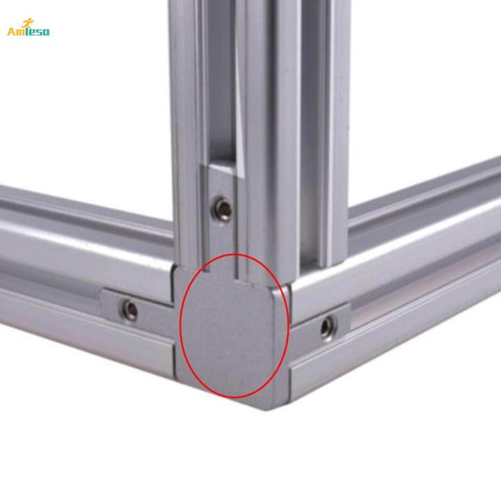 Aluminum T-slot Profile L Shape 3-Way 90 Deg Inside Corner Connector ...
