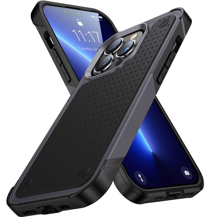Anti-fall 2 in 1 Heavy Duty Armor Case For iPhone 13 Pro Phone Case ...