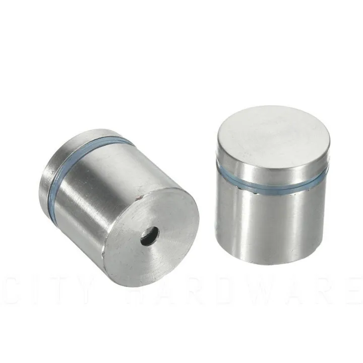 4 Pis 1x1 Inch (glass nof) Stainless Steel Advertising Bolts Glass ...