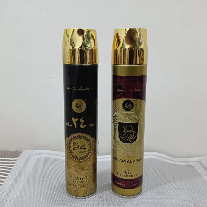 2 pcs Combo Oud and Ahlam al Arab 300ml Air Freshener Room Spray ...