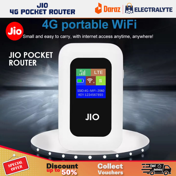Jio 4G+ Pocket Router Advanced Mobile Wi-Fi Hotspot Pocket Router with ...
