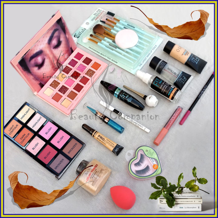 Professional, Qualityful, Full Coverage Makeup Set (Bundle Of 23 PCS ...