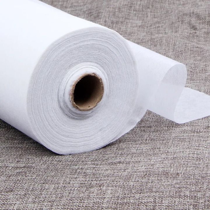 Width 100cm White Black Lightweight Non-Woven Fusible Interlining ...