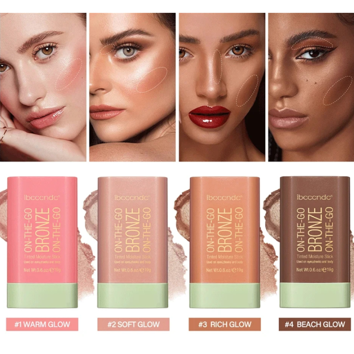 Tinted Mositure Bronze Stick Face Highlighter Blushes Glow Body Face ...