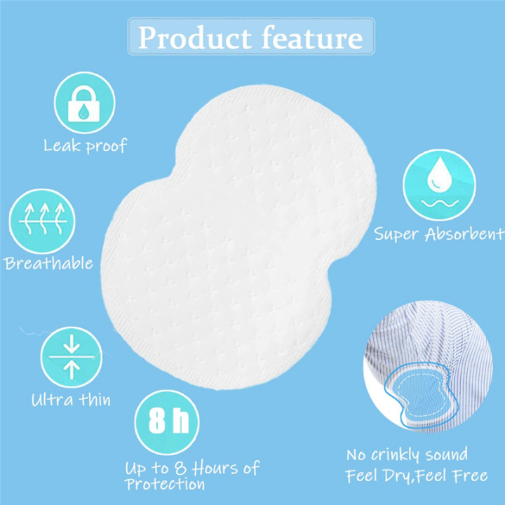 【sought-after】 50Piece Armpit Sweat Pads Underarm Pad Summer Deodorant ...