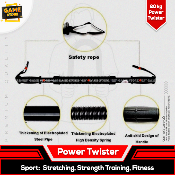 Pro Action Power Twister 20 kg Arm and Chest Muscle Builder Expander ...