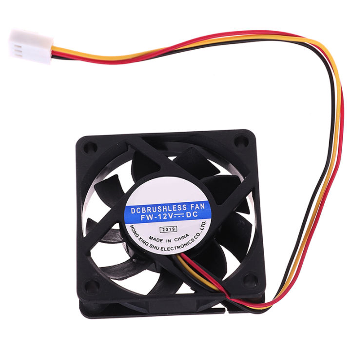 【On Sale】 1Pc 6010 60MM 60*60mm Cooling Fan 12V 3Pin Cooler Heatsink ...
