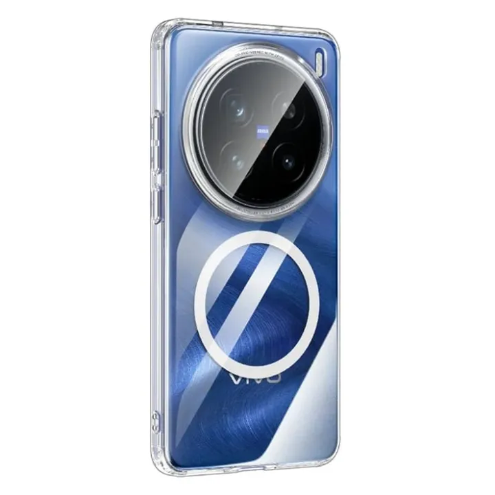 Vivo X200 Pro Magsafe Transparent PC Hard Crystal Back Cover | Daraz.com.bd