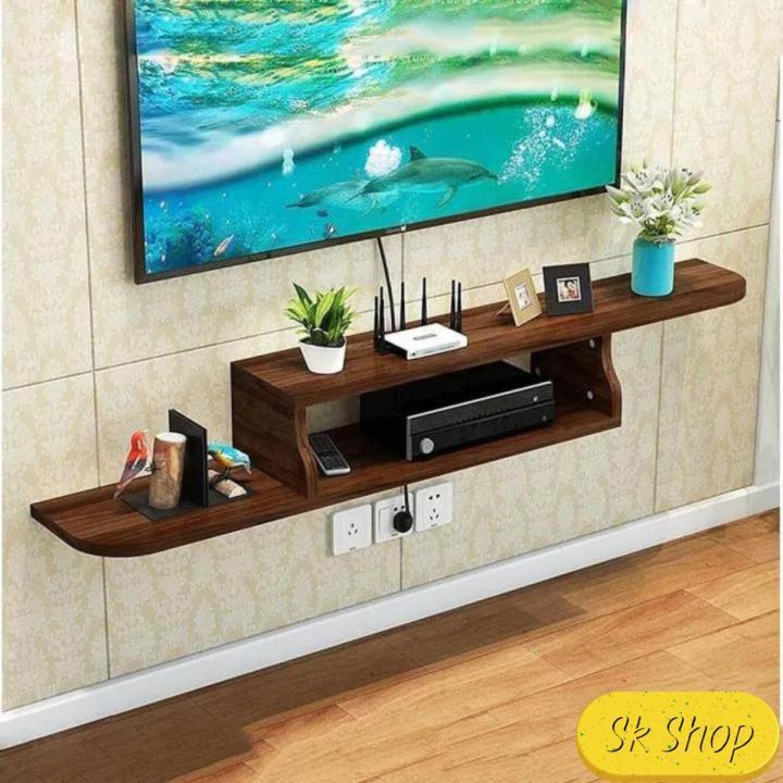 Hanging Set Top Box Holder Wall Mounted TV Unit Wi-Fi Router Storage ...