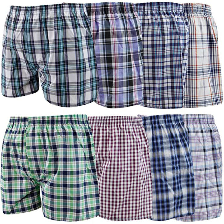 100% Cotton Men's Woven Boxer Underwear -2pc - Boxer - Under Wear For ...
