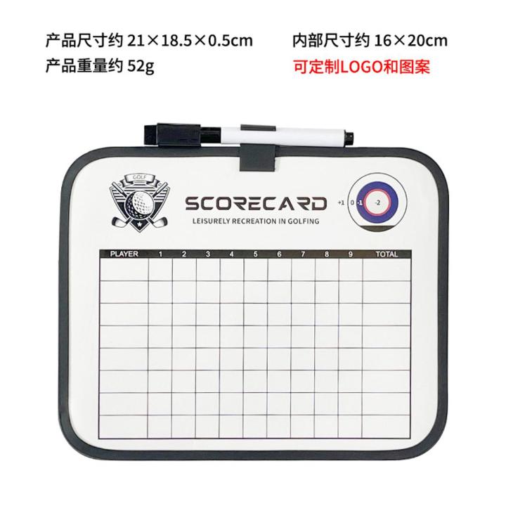 Golf Score Board Erasable Tiny Whiteboard Points Competition Scoring ...