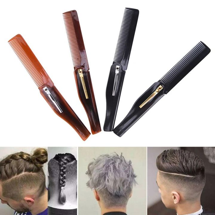 【Hey my home】Automatic Stainless Steel Jump Combs Switchblade Brush ...