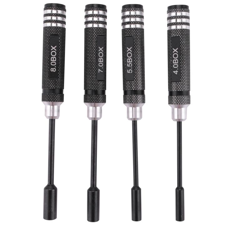 4Pcs Hex Nut Drivers Screw Driver Tools Kit, Metal 4.0/5.5/7.0/8.0mm ...