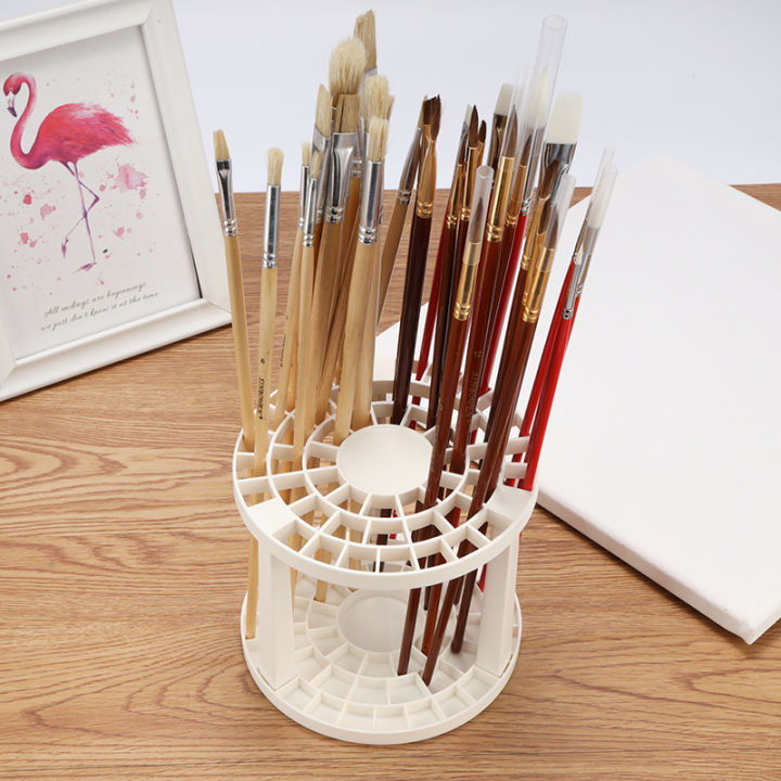 49 Holes Artists Art Paint Brush Holder Stand Holds Up Storage ...