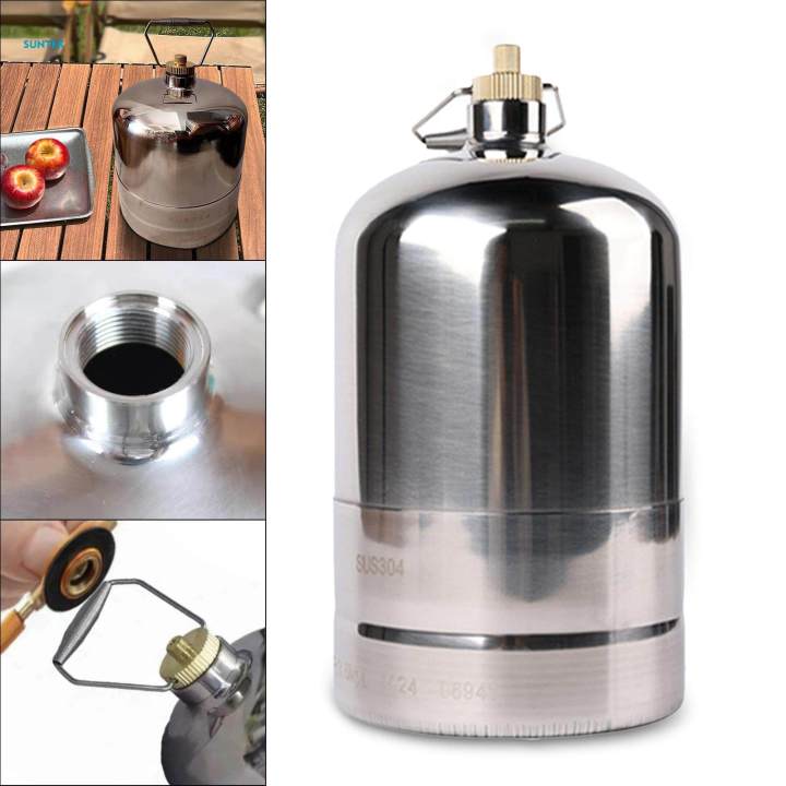 Gas Fuel Canister Empty Refillable for Camping BBQ Outdoor Cooking 1.5L ...