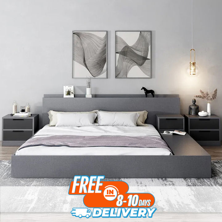 Andormahal MDF stylish inside storage Extra large size Bed (with side ...