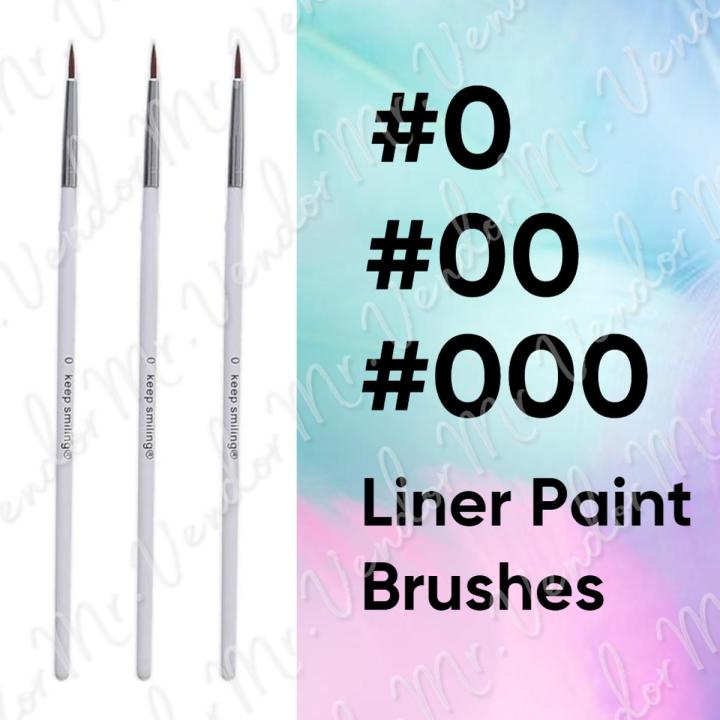 Liner Paint Color Brushes #0 #00 And #000 For Painting Colour Water ...