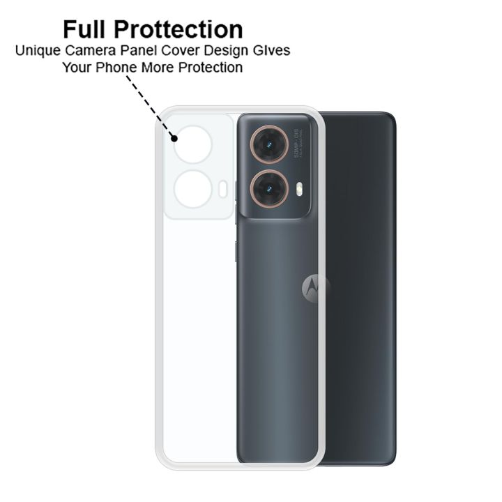 Motorola Moto G85 Transparent Soft & Flexible TPU Mobile Back Cover ...