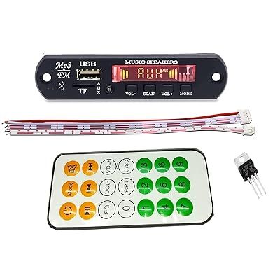 Bluetooth FM USB AUX Card MP3 Stereo Audio Player Decoder Module Kit with Remote for Audio ...
