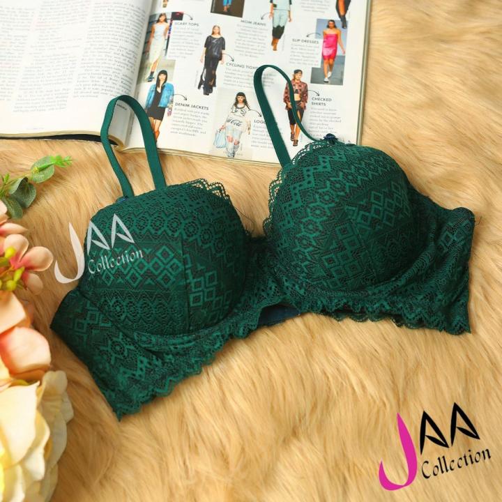 Ocean Blue Soft Comfortable Net Pushup Foam Bra for Sexy Women | Daraz ...