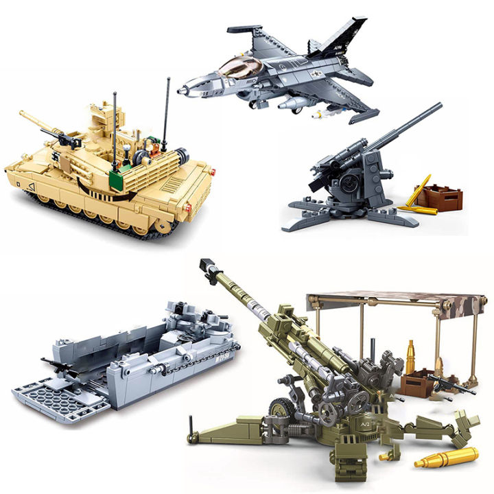 Army Cannon Military Vehicle Tank Truck Armored Car Equipment Sets ...