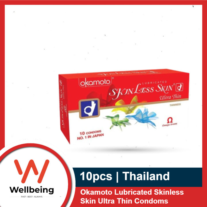 Okamoto Lubricated Skinless Skin Ultra Thin Condoms for Men 10pcs ...