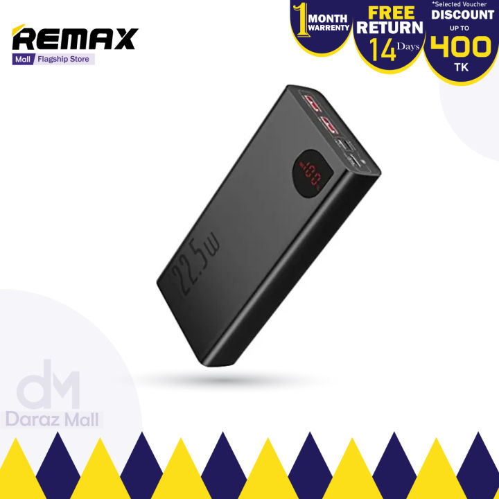 Baseus 22.5W Adaman 20000mAh Power Bank Quick Charge 4.0 + Supercharge – Black | Daraz.com.bd