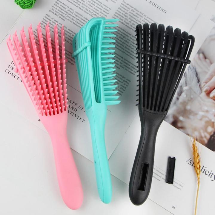 【DM bag factory Store】Salon Detangling Brush Curly Hair Non-slip Rubber ...