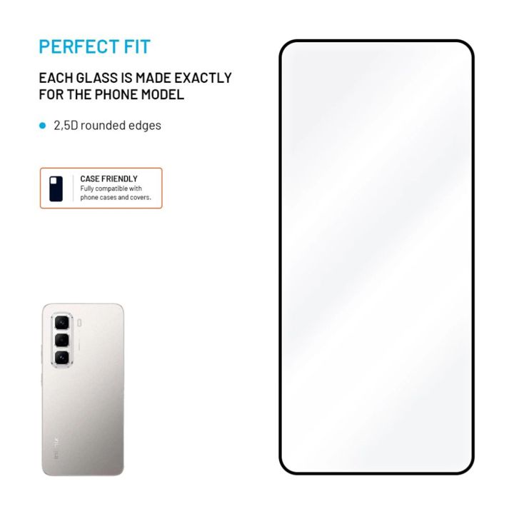 Infinix Hot 50 Pro Big Curved Anti-Static Anti Dust ESD Edge to Edge ...