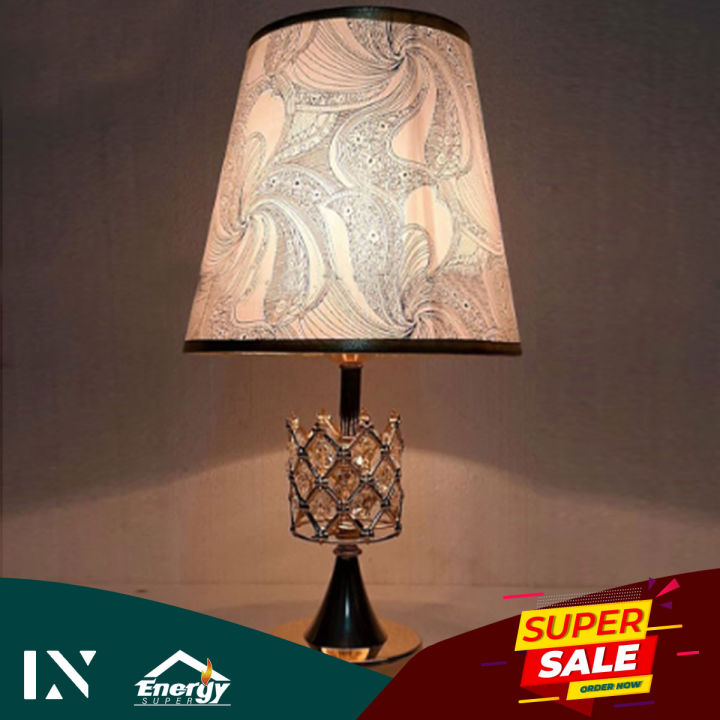Modern Transparent Bedroom K9 Crystal Table Lamps 110-240V High 40Cm ...