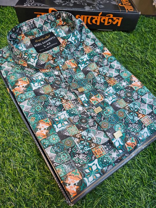 Men's Panjabi print work Exclusive Collection Multicolor Panjabi For ...