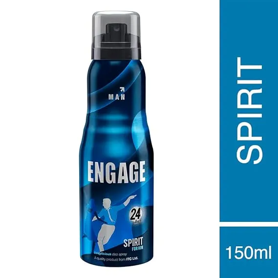 Engage Spirit for Him Deodorant for Men, Fresh & Energetic, Skin ...