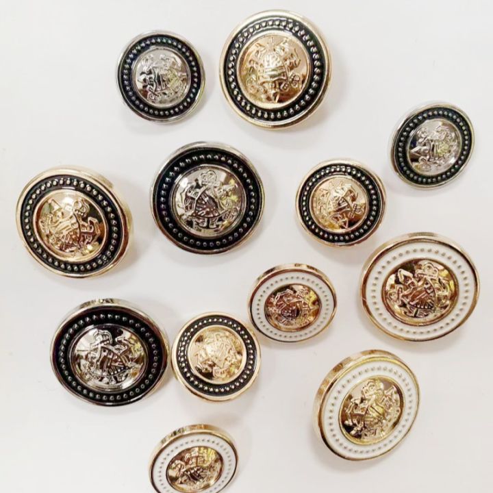 [ New ] Metal Button Suit Coat Button Suit Cufflinks Trouser Buttons ...