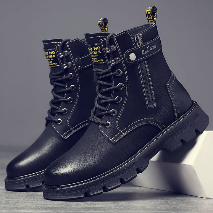 Martens, demi-season trend universal high boots English style ...