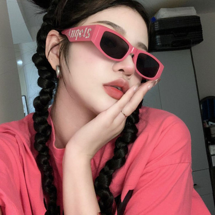 Punk Style Letters Fashion Sunglasses Black Frame Ins Hip Hop Sun Glasses NOVO | Daraz.com.bd