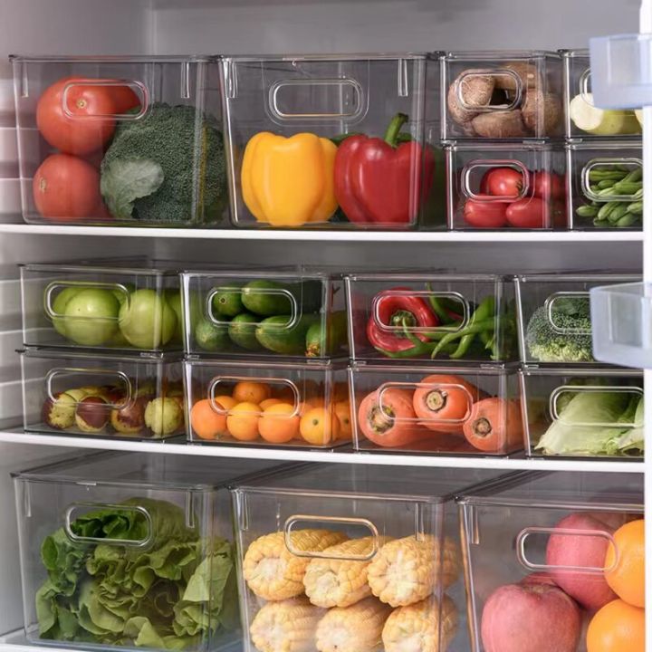 Refrigerator Organizer Bin Stackable Food Fridge Storage Box With ...