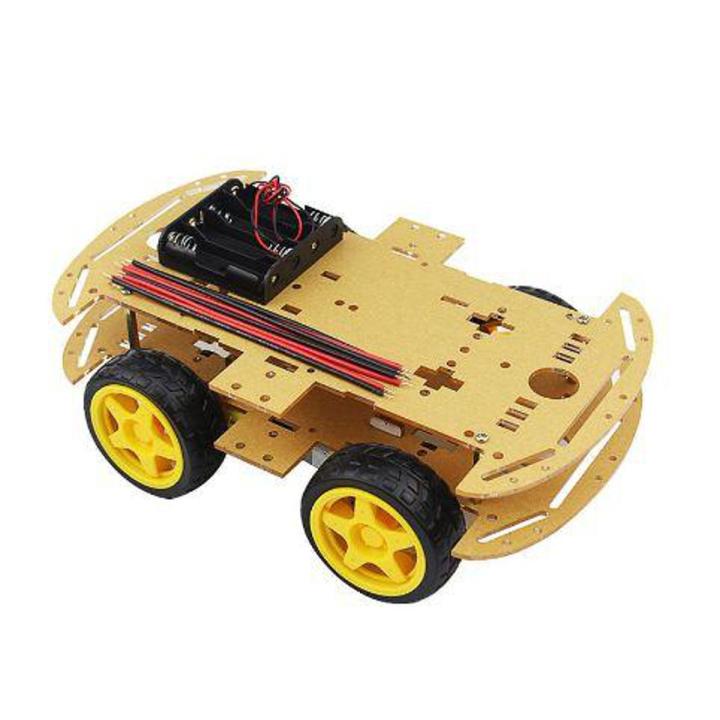Robot Car Chassis Kits With Speed Encoder- Diy 4Wd - Remote Control Car | Daraz.com.bd