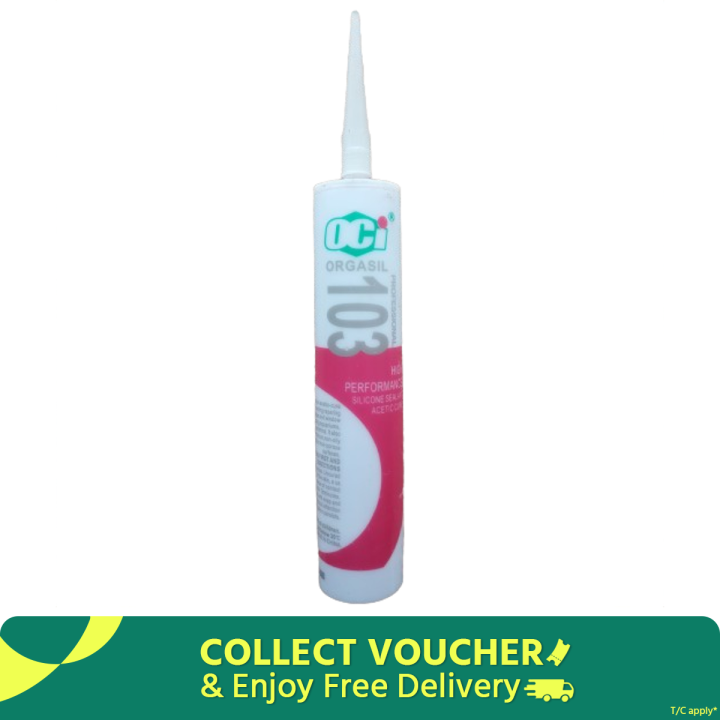 OCI Professional Silicon Sealant/300gm/103/OCI Orgasil/Silicon Gum/Rubber sealant/Hardware tools ...