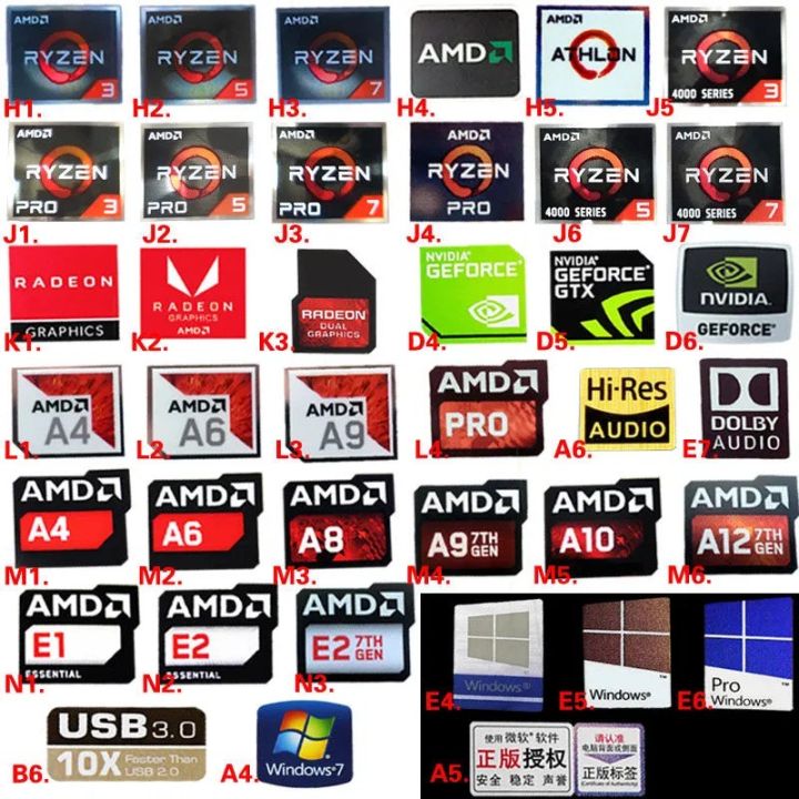 DIY decorative sticker applicable to computer desktop notebook amd ...