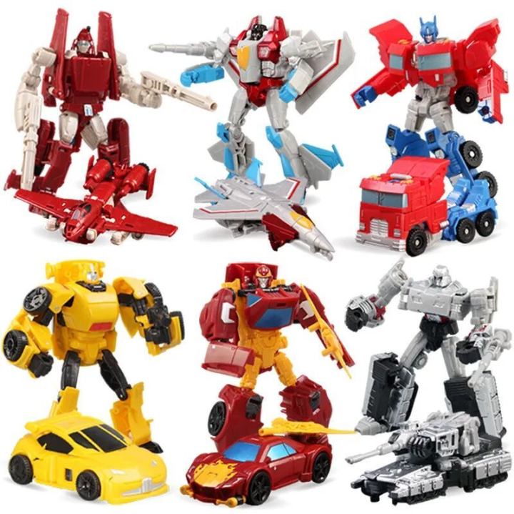 13CM Transformation Cars Model Kid Classic Robot Car Action & Toy ...