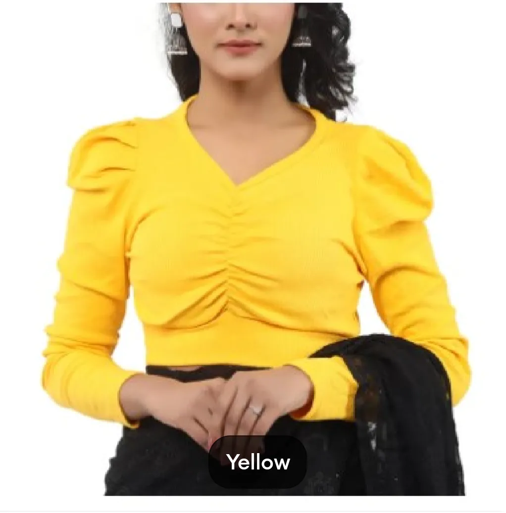 [ Amena fashion ] Fashionable Cotton short body Full hata Crop Tops ...