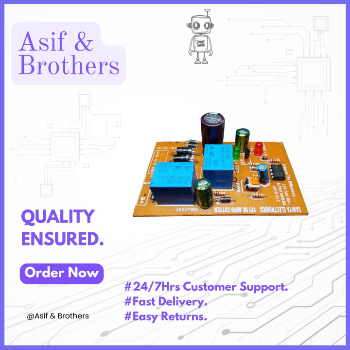 12V DC Double Relay Auto Cut Off Circuit For Battery Charger | Daraz.com.bd