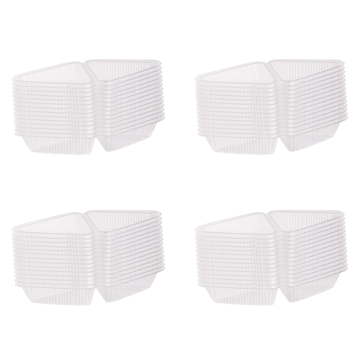 400Pcs Triangle Cheesecake Boxes Slice Cake Box Triangle Pie Holders ...