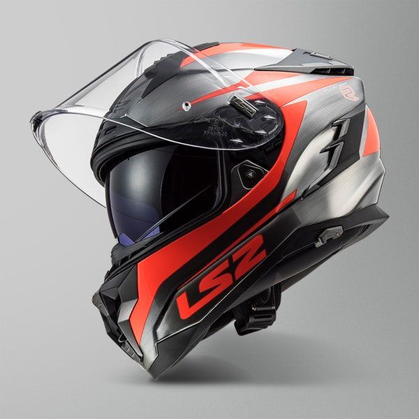 LS2 FF327 CHALLENGER CANNON JEANS FLUO ORANGE | Full-Face Helmet ...