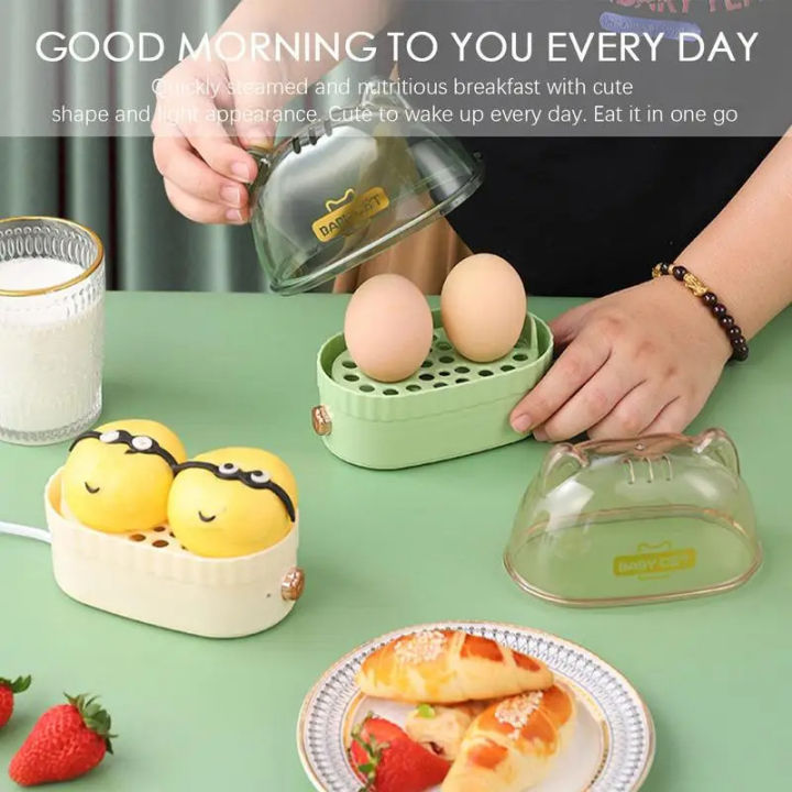 Electric Mini Egg Boiler Automatic Steamer Mini Breakfast Machine Egg ...