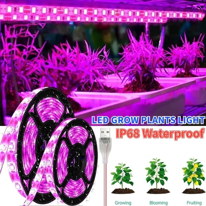 Plant Light Grow LED Strip 5V USB LED 1meter Full Spectrum LED Chip For ...